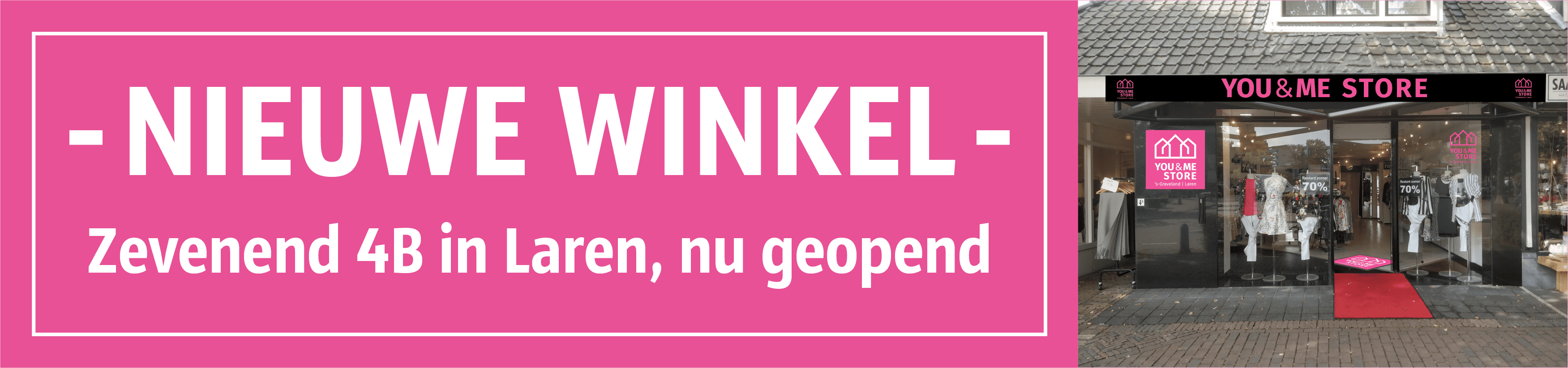 You & Me Store Homepage